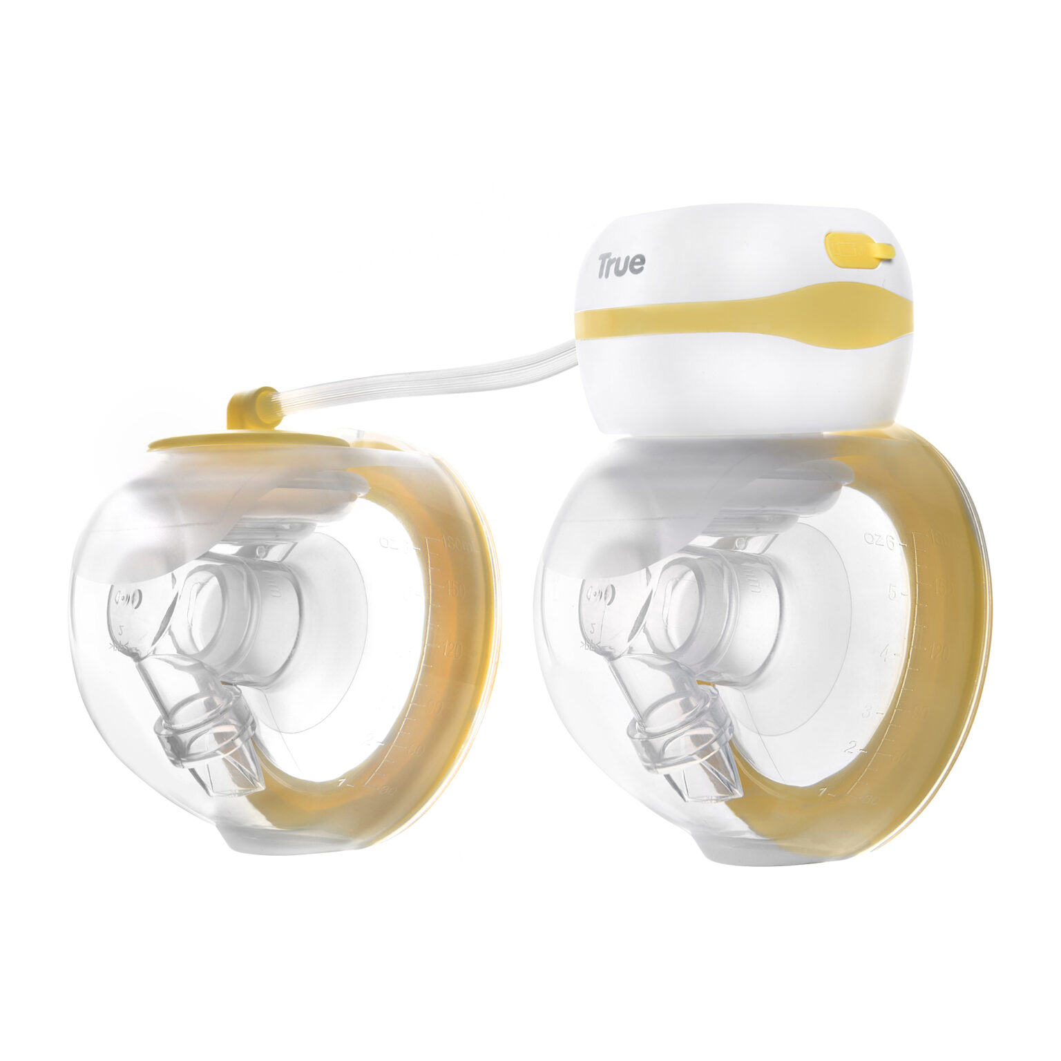Silent Wearable Breast Pump - Yellow & White, Rechargeable - MiniMore
