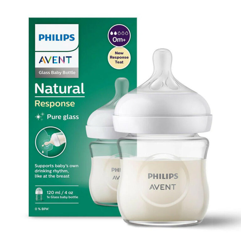 Philips Avent 0m+ 120ml Natural Response Glass Baby Bottle | MiniMore