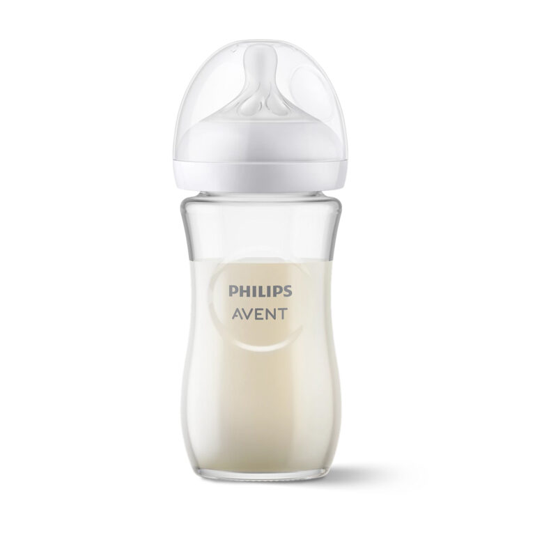 Philips Avent 1m+ 240ml Natural Response Glass Baby Bottle | MiniMore