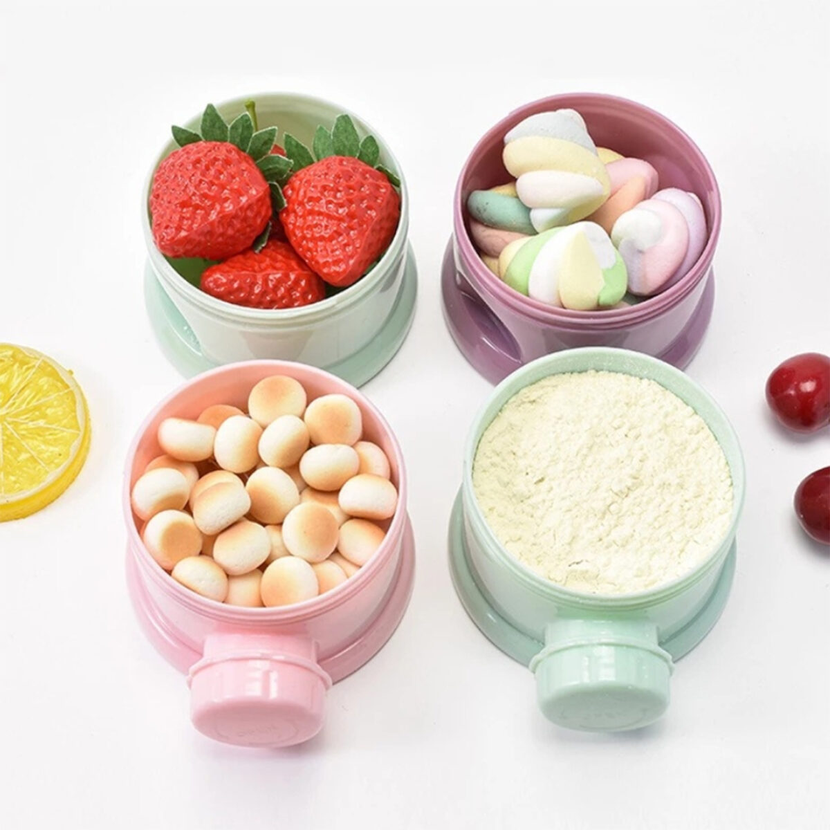 Portable Milk Powder Dispenser – 4 Layer | MiniMore