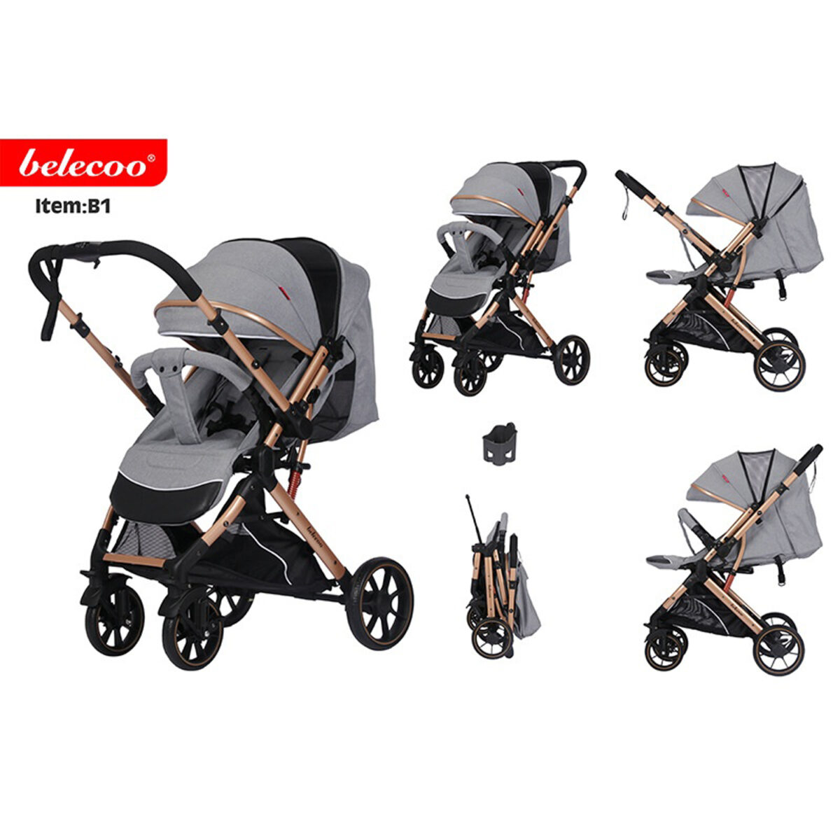 Belecoo B1 Stroller | MiniMore